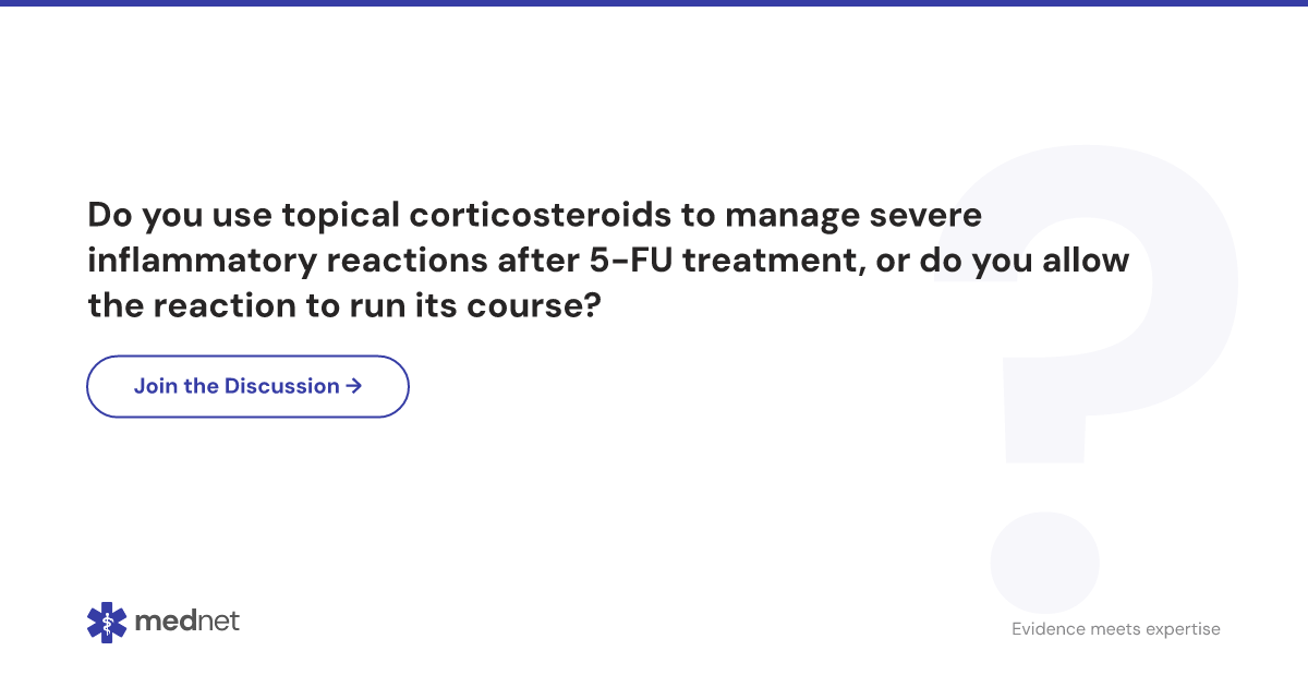Do you use topical corticosteroids to manage severe inflammatory ...