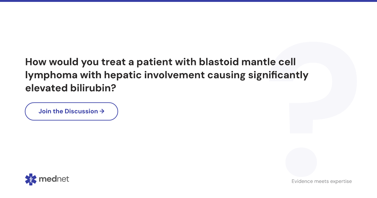 How would you treat a patient with blastoid mantle cell lymphoma with ...