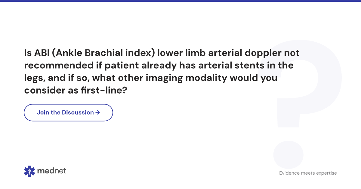 Is ABI (Ankle Brachial index) lower limb arterial doppler not ...