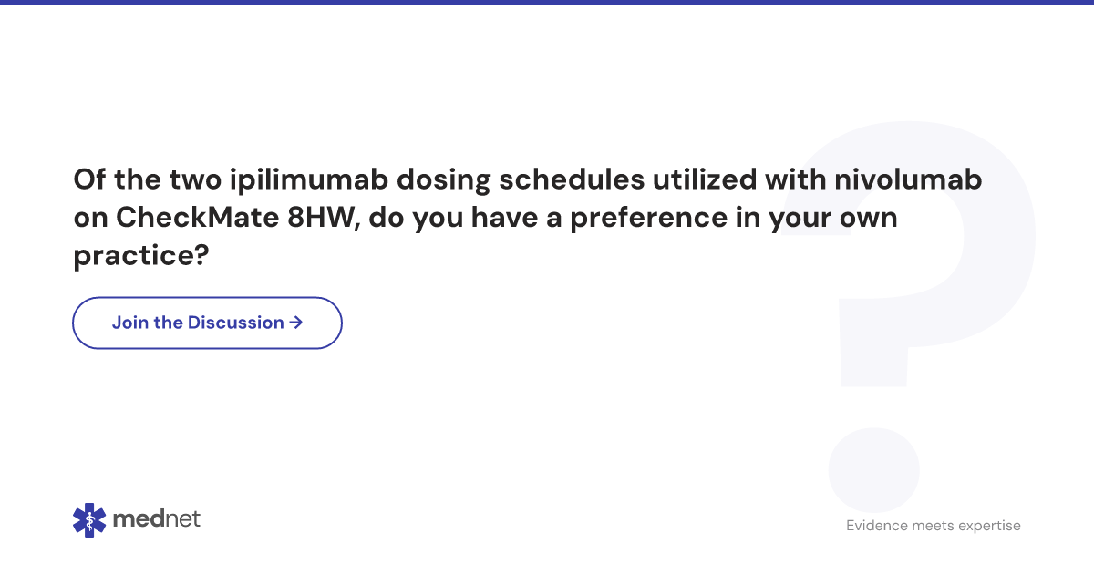 Of the two ipilimumab dosing schedules utilized with nivolumab on ...
