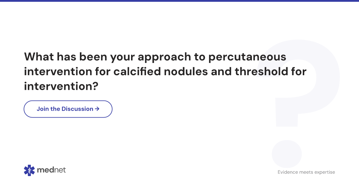 What has been your approach to percutaneous intervention for calcified ...