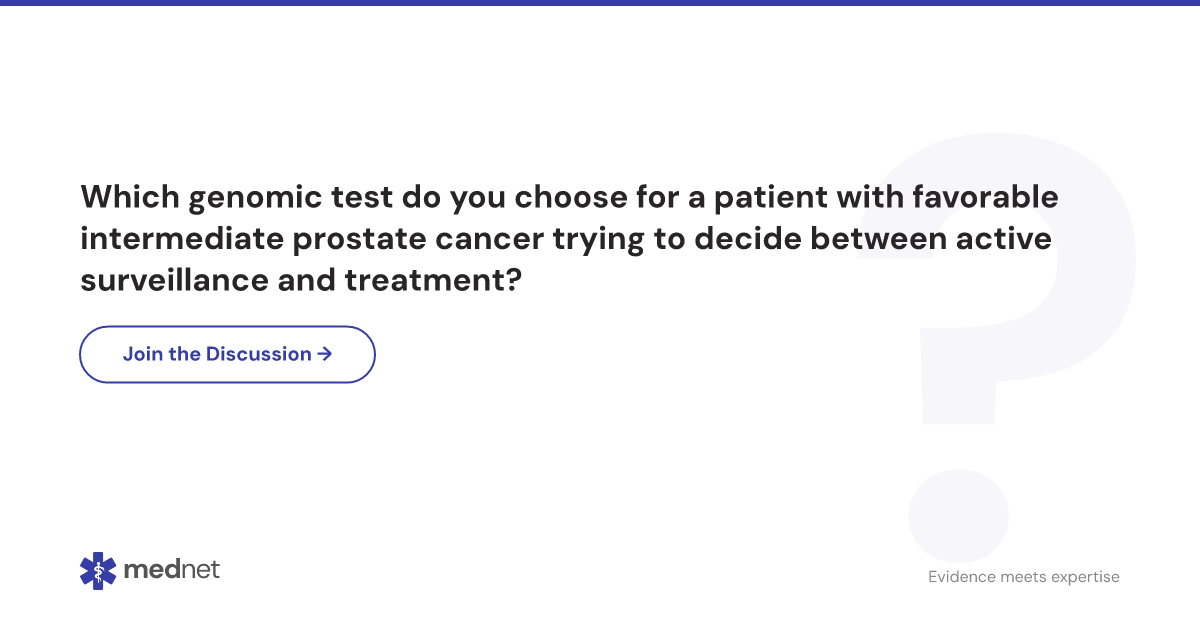 Which genomic test do you choose for a patient with favorable ...